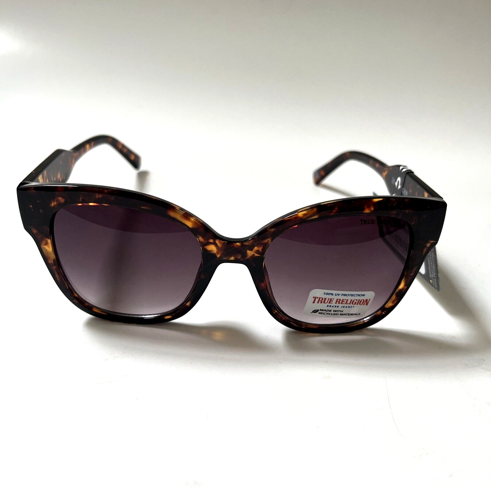 New Original TRUE RELIGION Cat Eye Tortoise Shell Sunglasses Brown ...