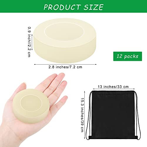 12 Pack Ice Hockey Puck Glow in The Dark Party Sports Hockey Pucks Bulk ...