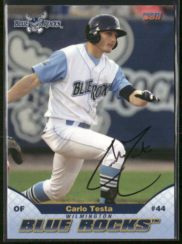 Carlo Testa Signed 2011 Wilmington Blue Rocks IP Auto | eBay