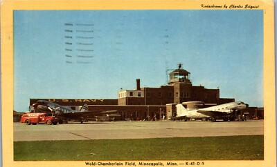 Wold-Chamberlain Field, Minneapolis, Minnesota Postcard (1951) | eBay