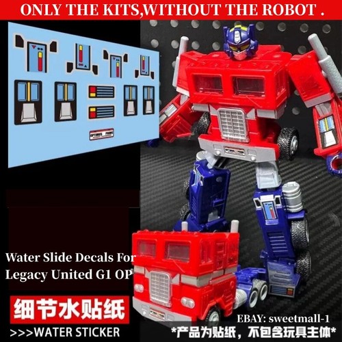 Water Slide Decals Sticker Upgrade kit For Legacy United G1 OP Prime ...