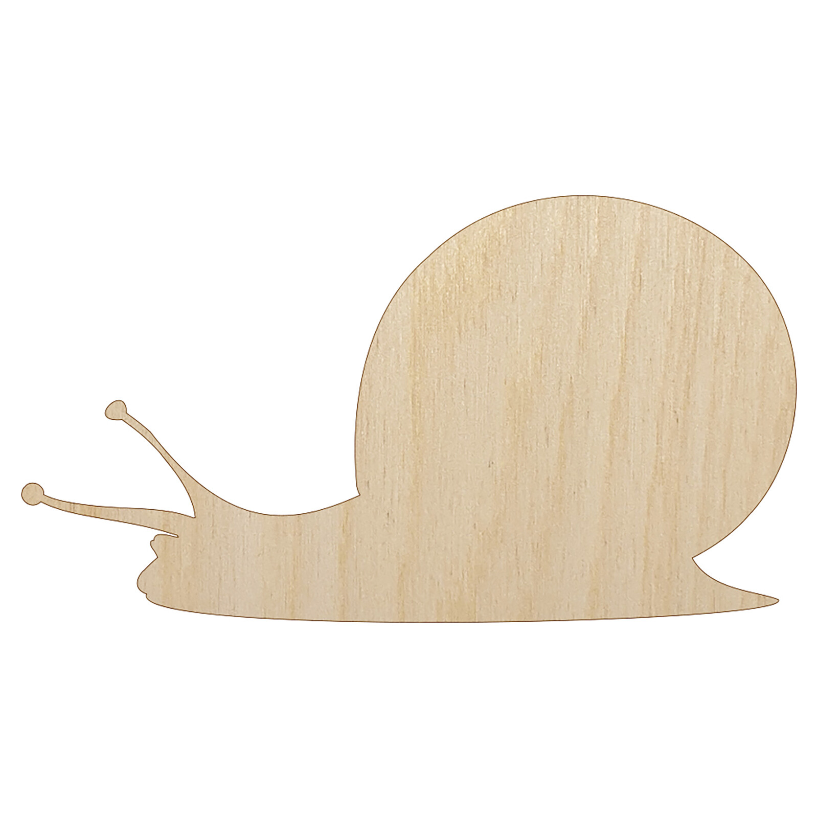 Snail On the Move Solid Unfinished Wood Shape Piece Cutout DIY Craft ...