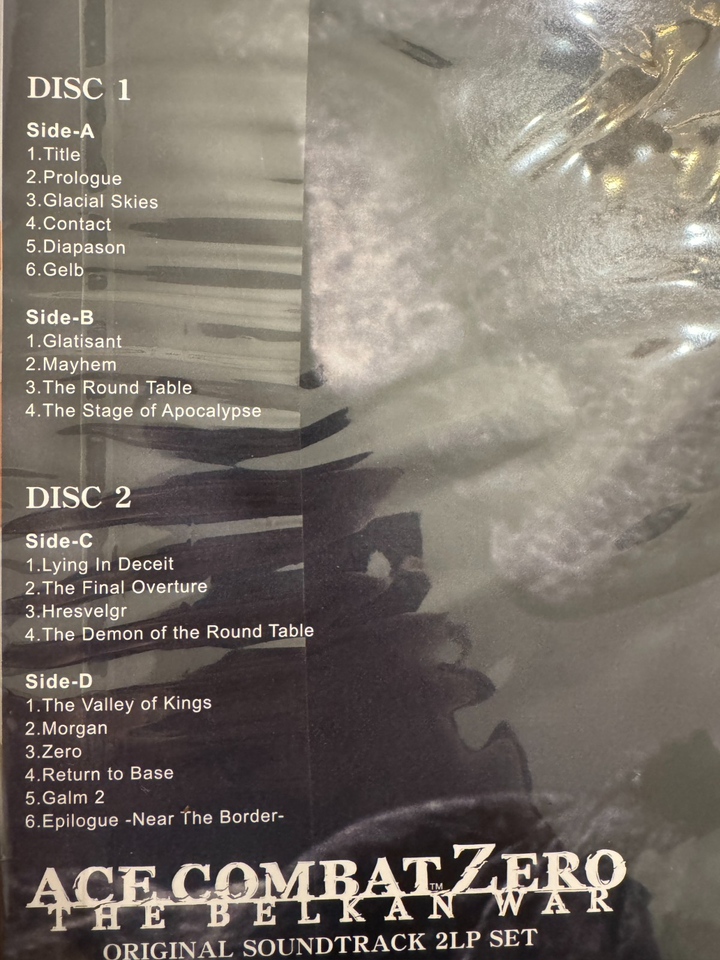 Ace Combat Zero The Belkan War Vinyl Record Original Soundtrack 2 x LP ...