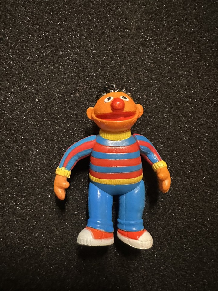Vintage Tara Toy 1985 CTW Sesame Street Ernie Posable PVC Figure | eBay
