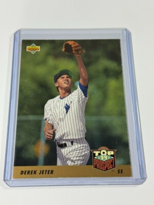 DEREK JETER New York Yankees 1993 UPPER DECK ROOKIE CARD #449 Top ...