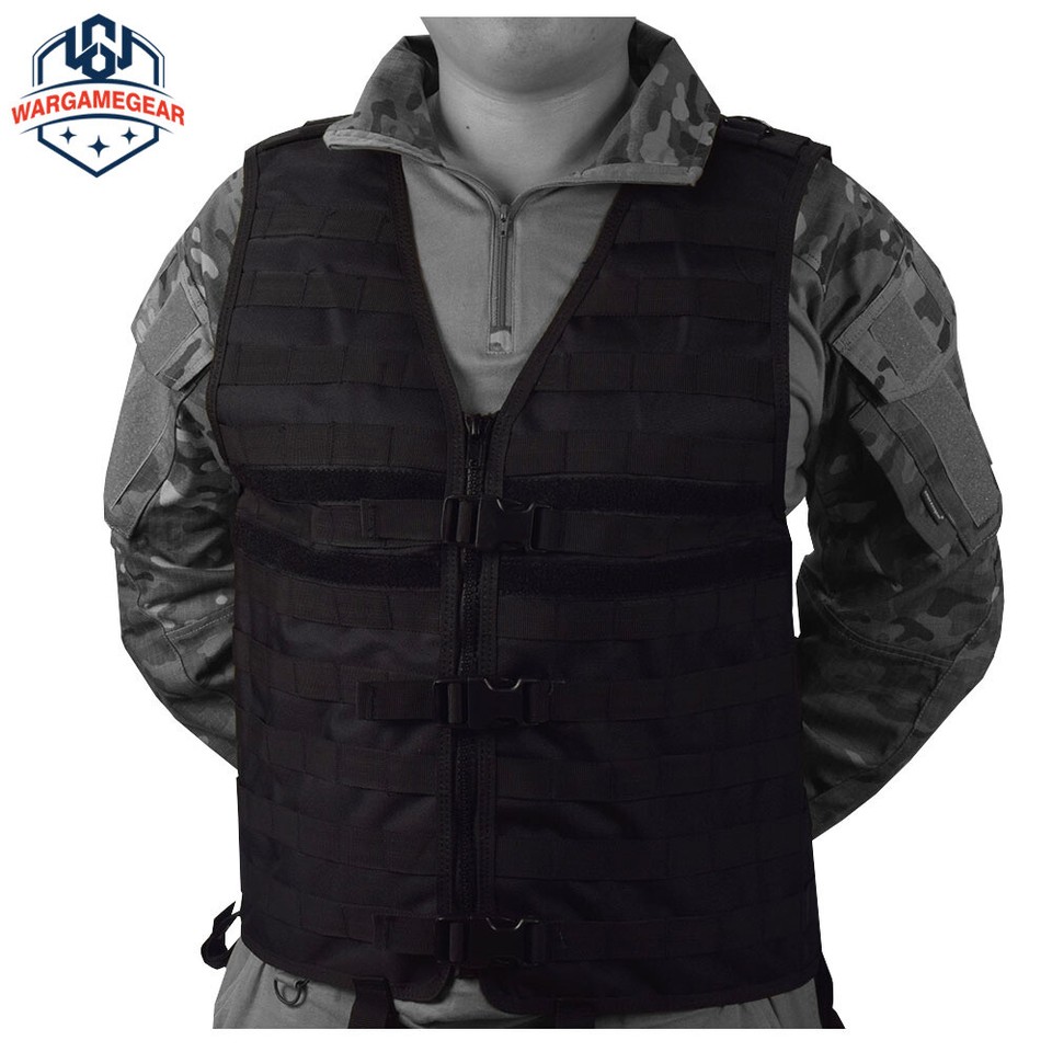 Military Tactical Assault Vest Plate Carrier Molle Combat SWAT Assault ...