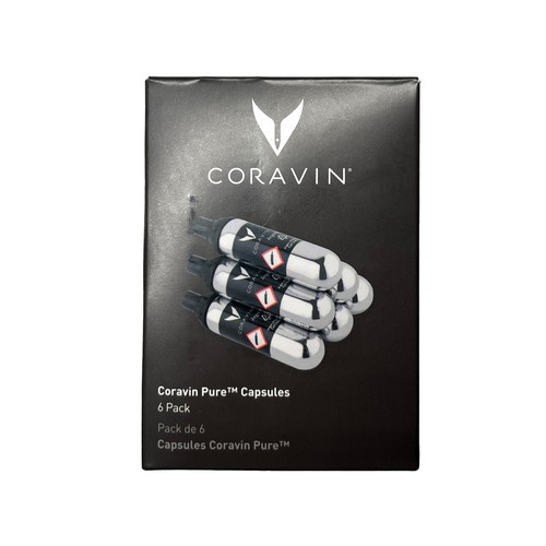 Coravin Argon Capsules - Patented Cap & Seal Technology - 6 Pack - Exp ...