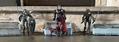 GI joe sigma 6 Cobra Commander Snake Eyes (2) Hasbro Toy Figures ...