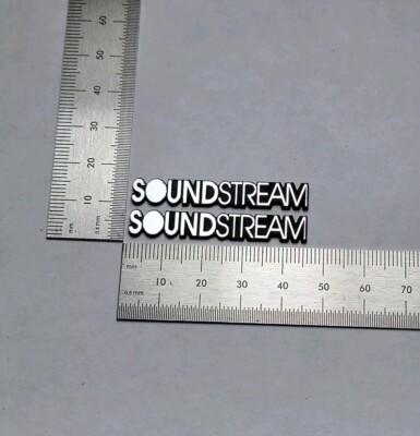Soundstream Badge Logo Emblem For Speakers Amps Turntables - Brushed ...