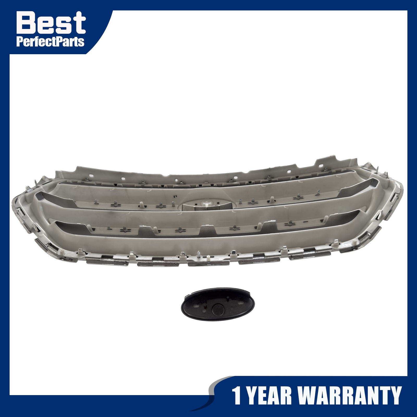 Front Upper Bumper Grill Chrome For 2017 2018 2019 Ford Escape GJ5Z ...