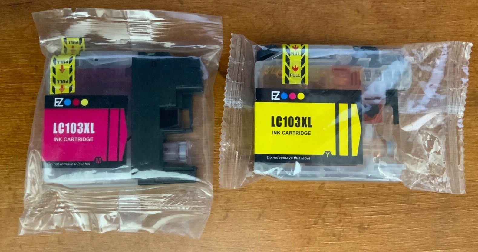 Lot of 2 EZ Ink Cartridges for Brother LC103XL Yelllow & Magenta NEW ...