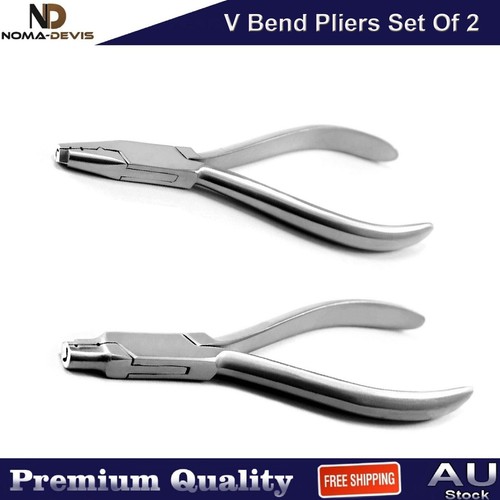 Orthodontic V-Bend Plier 01 & 02 Braces Archwires Wire Forming Dental ...
