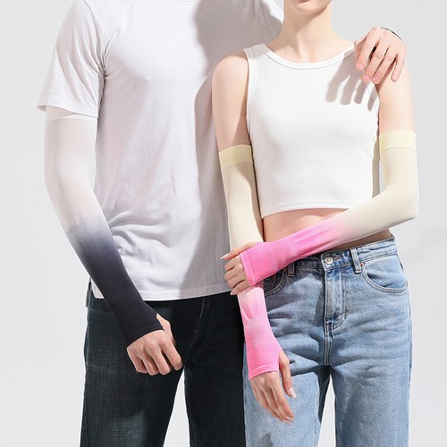 Unisex Long Fingerless Gloves Gloves Arm Cover Wrist Sleeves Arm Warmer ...