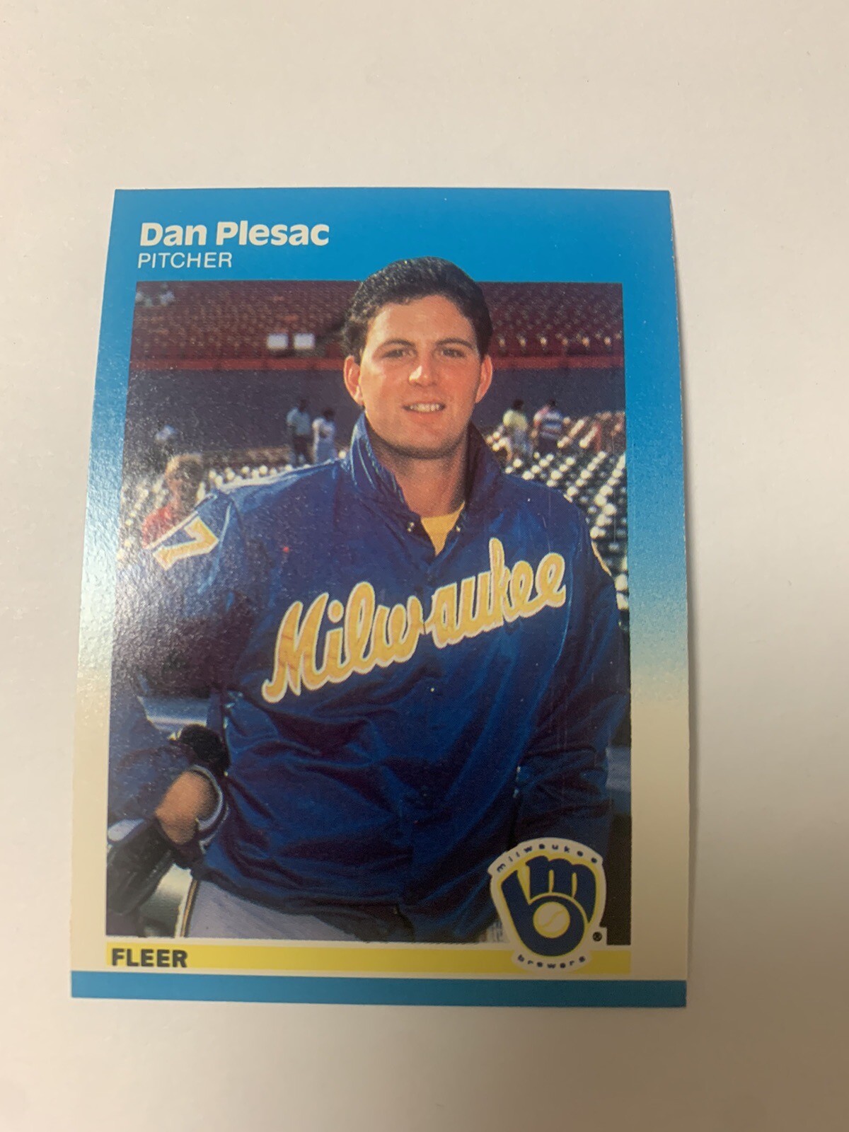 1987 Fleer Dan Plesac Milwaukee Brewers | eBay
