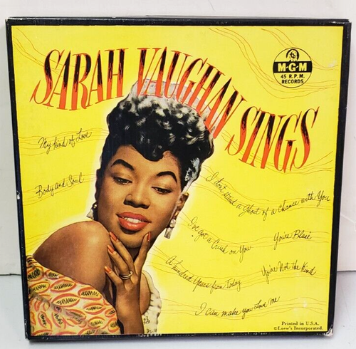 Sarah Vaughn -"Sings"- 45 Box Set - 4 total - MGM K71 | eBay