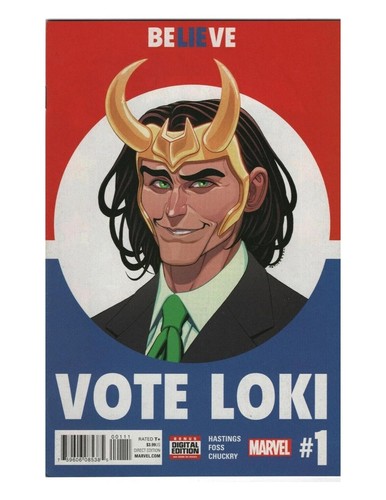 VOTE LOKI # 1 Cover A 1st Print Marvel Comics 2016 759606085385| eBay