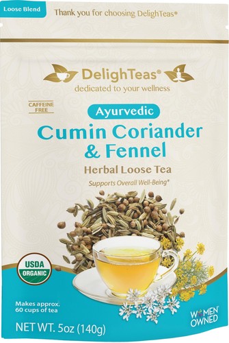 Organic Digest & Detox CCF Tea | Ayurvedic Cumin, Coriander, Fennel ...