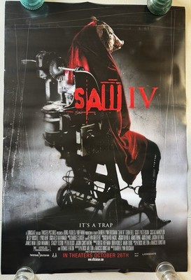 🎥 “SAW 4” (2007) Original Movie Poster D/S 27x40" TOBIN BELL HORROR ...