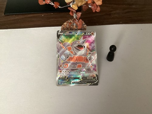 Pokémon TCG Rhyperior V Darkness Ablaze 181/189 Holo Full Art | eBay