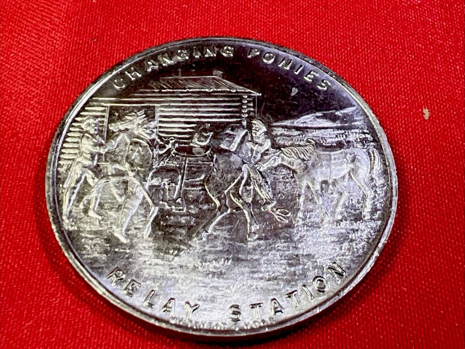 Oregon Trail Pony Express Diamond Jubilee Token 1860-1935, Changing ...