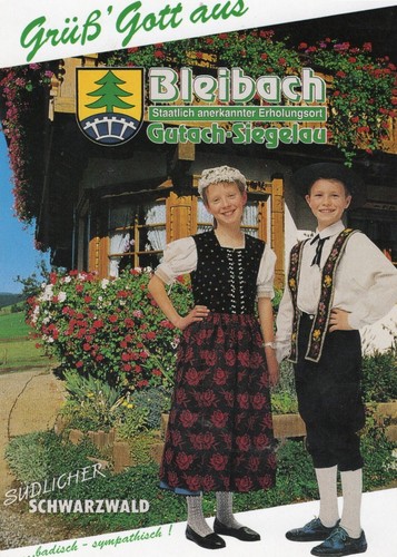 117/292 AK GUTACH-SIEGELAU BLEIBACH WAPPEN KINDER IN LANDESTYPISCHER ...