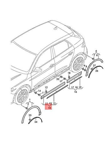 Genuine AUDI Q3 F3B F3N Cover For Door Anthracite 83A8539604W3 | eBay