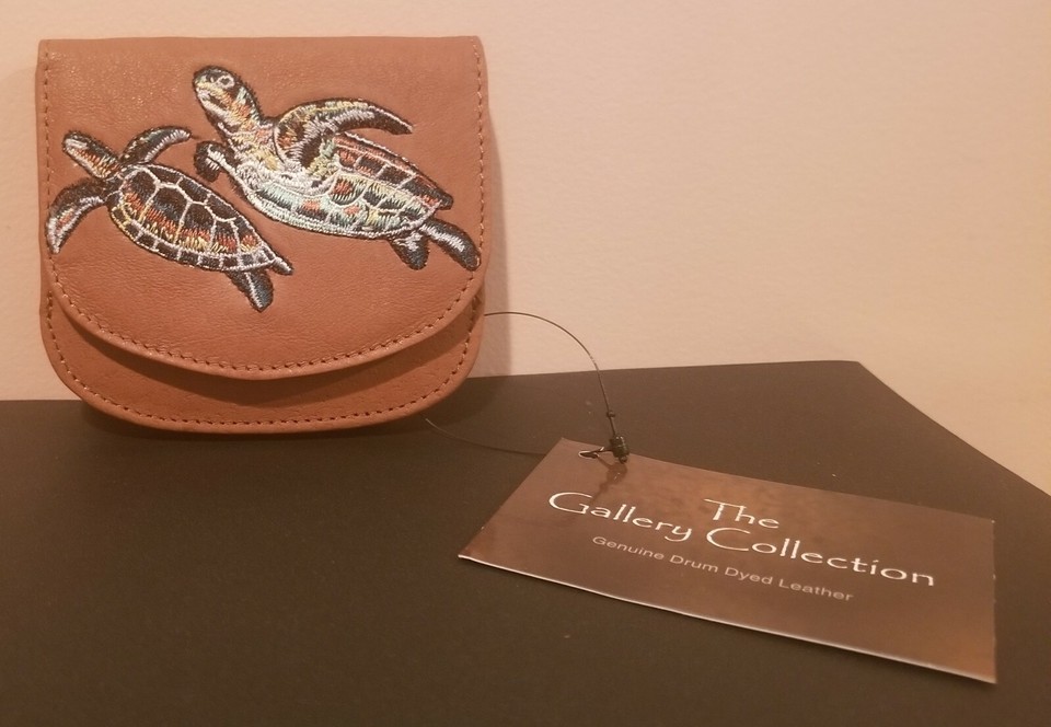Embroidered Soft Genuine Leather Handy Wallet Change Purse | eBay