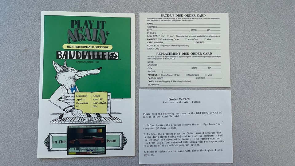 Guitar Wizard - Atari 8-bit & Commodore 64 | eBay
