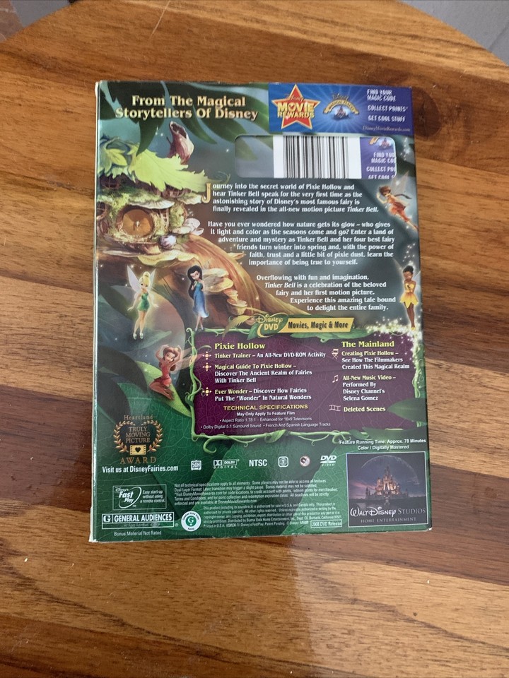 Tinker Bell (DVD, 2008) 786936265484 | eBay