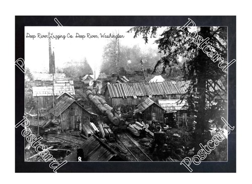 Historic Deep River Logging Co. - Deep River, Washington Train Postcard ...