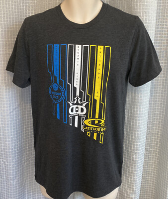 WESTSIDE DYNAMIC LATITUDE 64 DISC GOLF DISCS T-SHIRT GRAY SIZE MEDIUM ...
