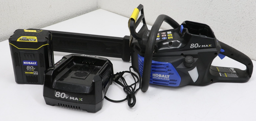 Kobalt KCS 18" 180B-06 80V Max Cordless Chainsaw w/ Battery & Battery ...