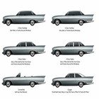 Interior Trim Sail Panels for 1968-1969 AMC AMX 2 Door Fastback Shiny ...