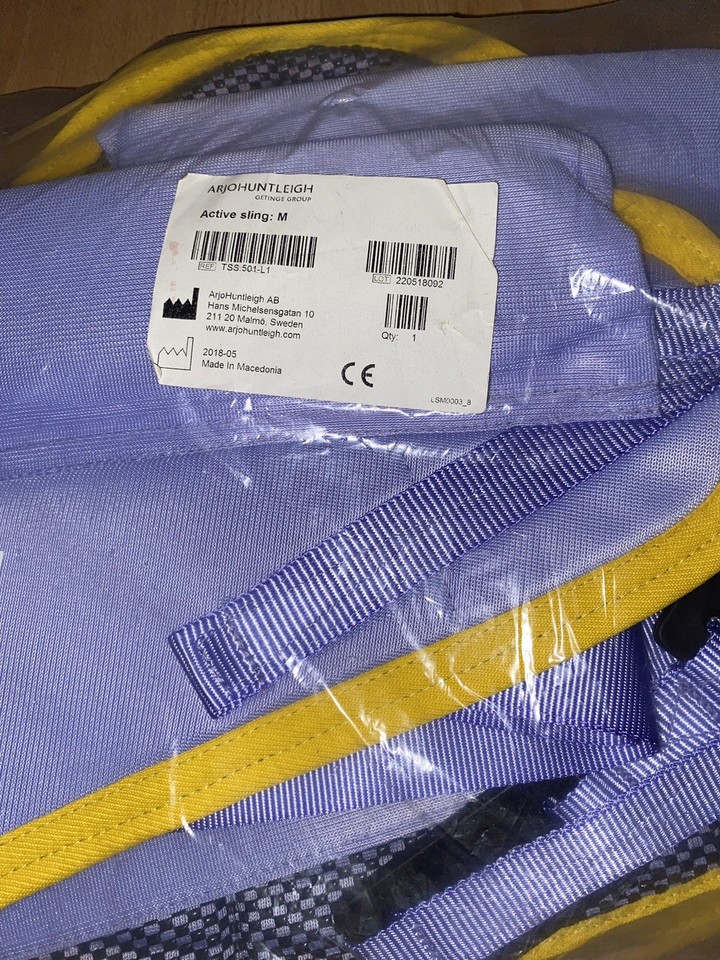 Arjo Huntleigh Sara 3000/Lite/Stedy Active Sling Size Medium Yellow ...