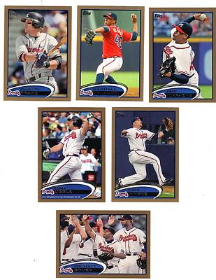 2012 Topps Update Gold #/2012 Dan Uggla Checklist Atlanta Braves #579 ...