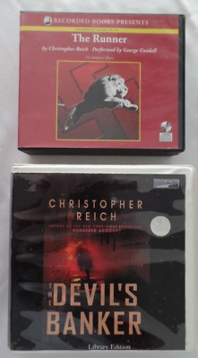 2 audiobooks CHRISTOPHER REICH The Runner & The Devil's Banker Preowned ...