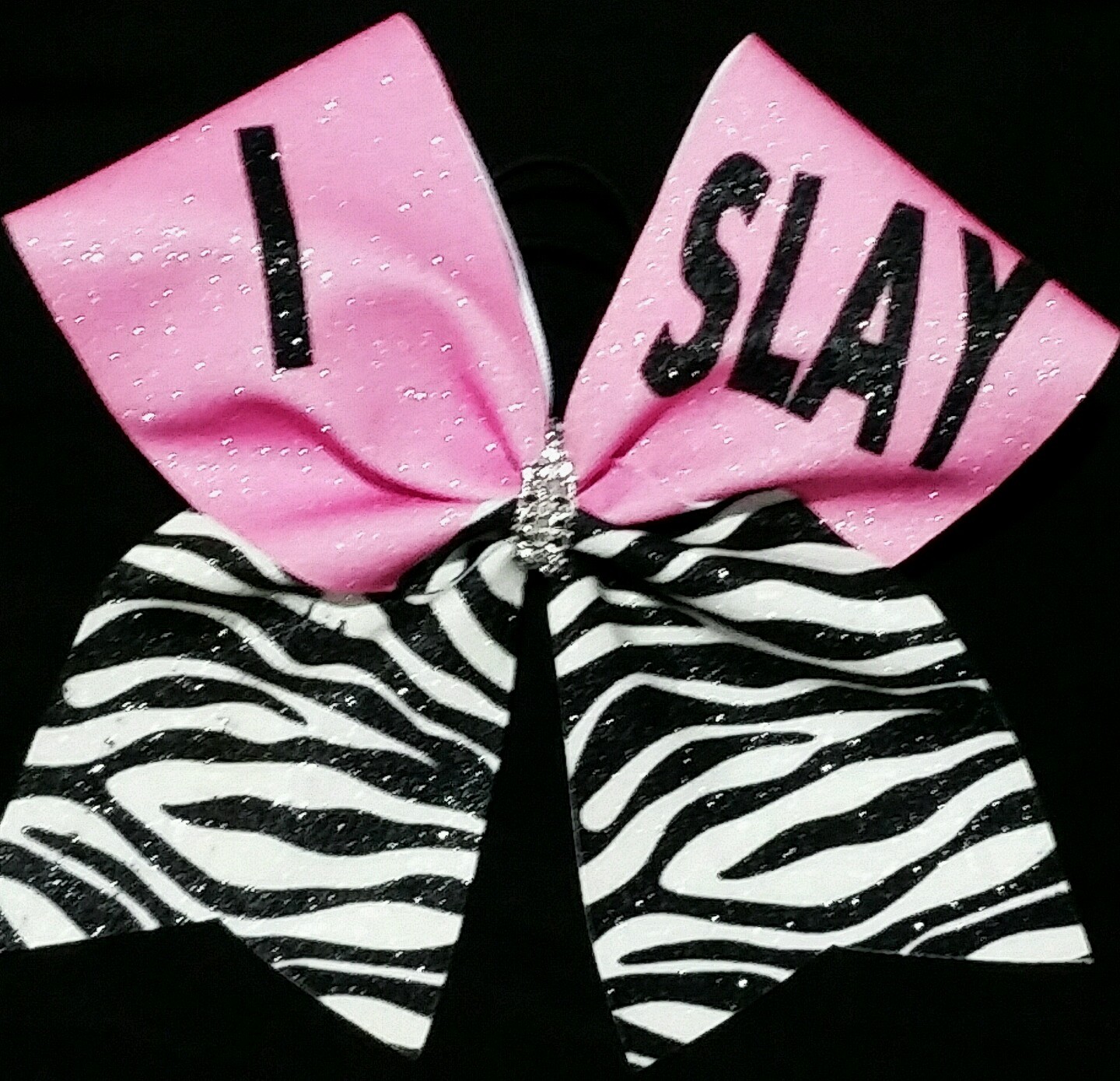 Cheer Bows - I SLAY - Glitter Hair Bow | eBay