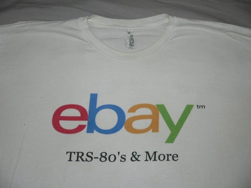 Vtg Y2K EBAY LOGO T SHIRT 3XL TRS-80'S & MORE RARE EARLY ON LINE ...