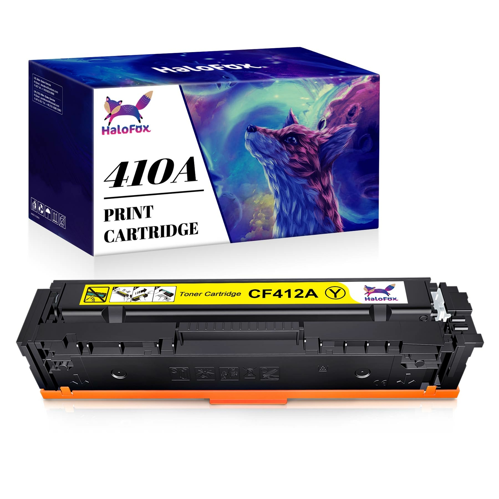 4 Toner Cartridge Compatible with HP CF410A -3A Pro MFP M452dw M452dn ...