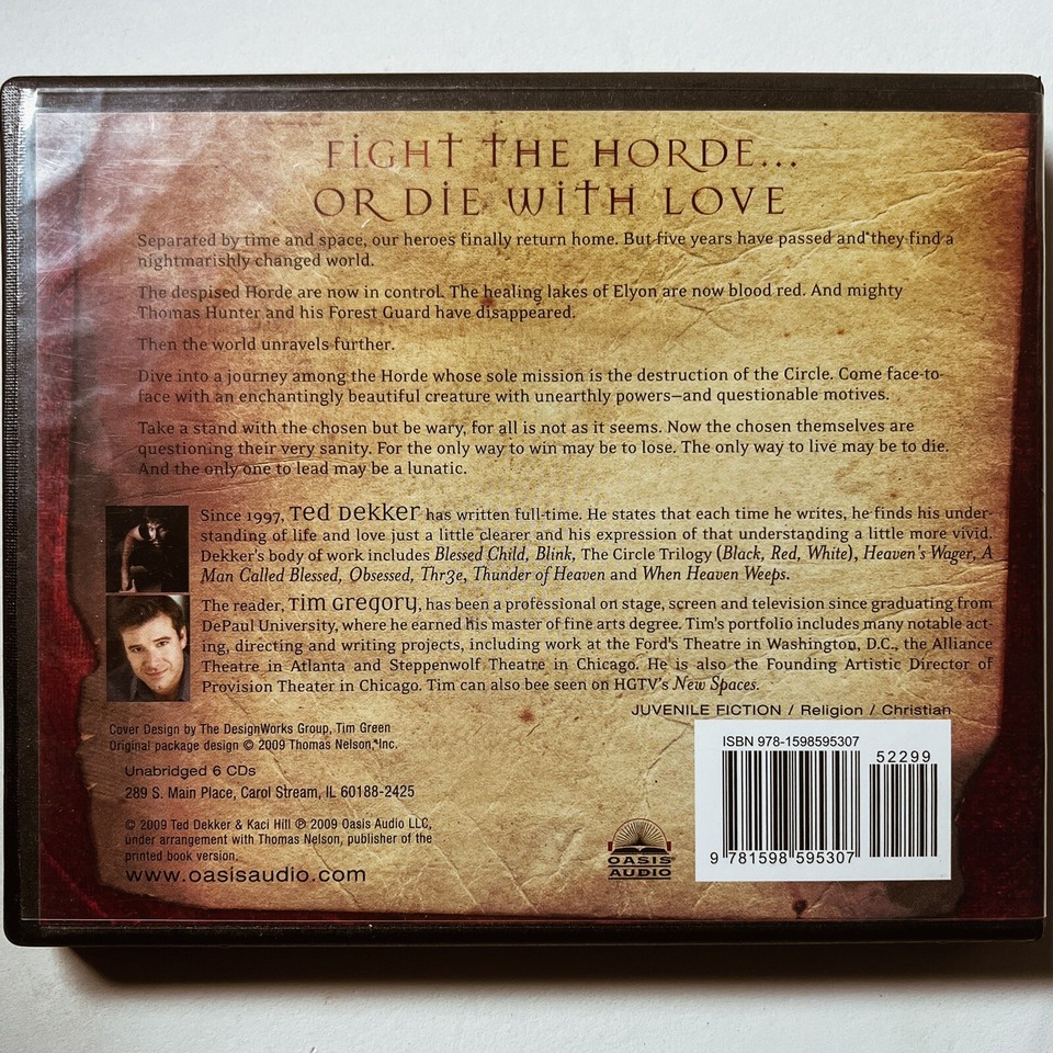 Lunatic by Ted Dekker and Kaci Hill 2009 6 Compact Disc Audiobook ...