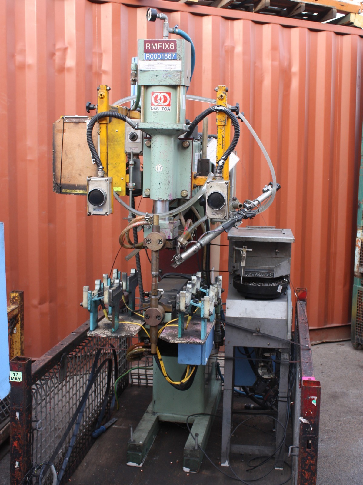 NAS TOA Pedestal Spot Welding Machine SLP-100B5 100kVA 300kVA Nut ...