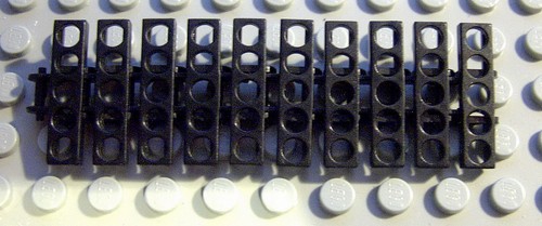 LEGO Technic Chain Links 1x3 Black for Excavator or Caterpillar 10 ...