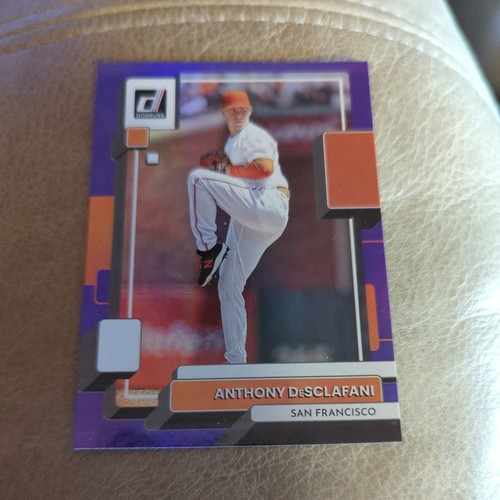 2022 Donruss Purple Holo Anthony DeSclafani #83 Mint Condition Baseball ...