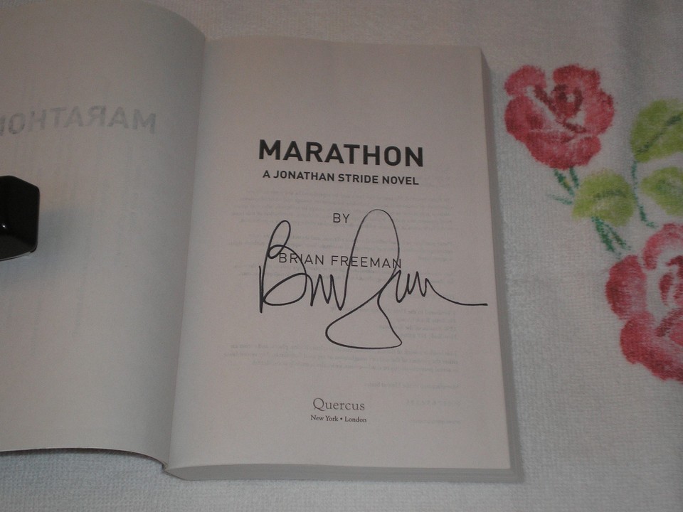 MARATHON by BRIAN FREEMAN *SIGNED* -ARC- +TS+ | eBay