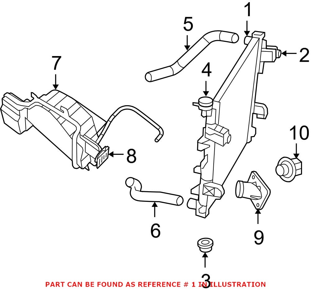 Radiator-VIN: T Mopar 55056858AE for sale online | eBay