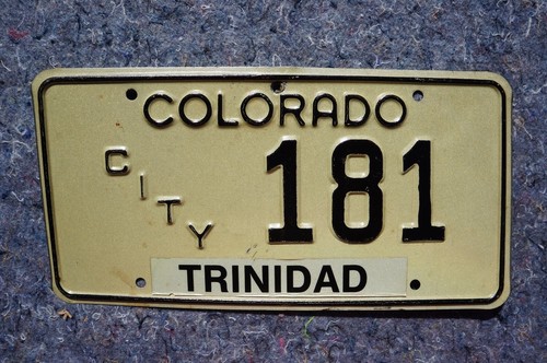 TRINIDAD COLORADO CITY License Plate | eBay