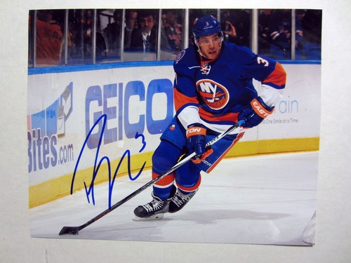 TRAVIS HAMONIC New York Islanders SIGNED Autographed 8X10 Photo w/ COA ...