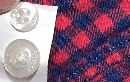 Vineyard Vines Whale Button Down Long Sleeve Flannel Shirt Men M Blue ...