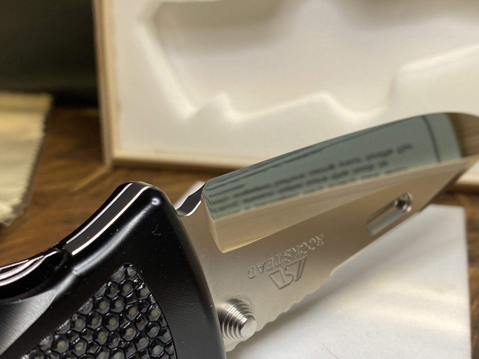 Rockstead TEI-ZDP Japanese Folding Knife 3.5" ZDP-189 Mirror Finish ...