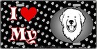I Love My Great Pyrenees Metal Novelty License Plate Tag LP3911 | eBay